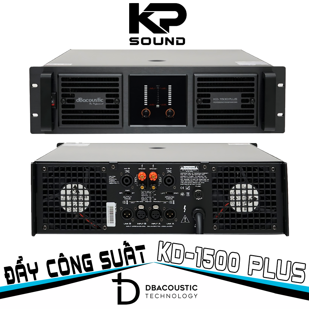 Đẩy Công Suất DBacoustic KD1500 Plus - KPsound