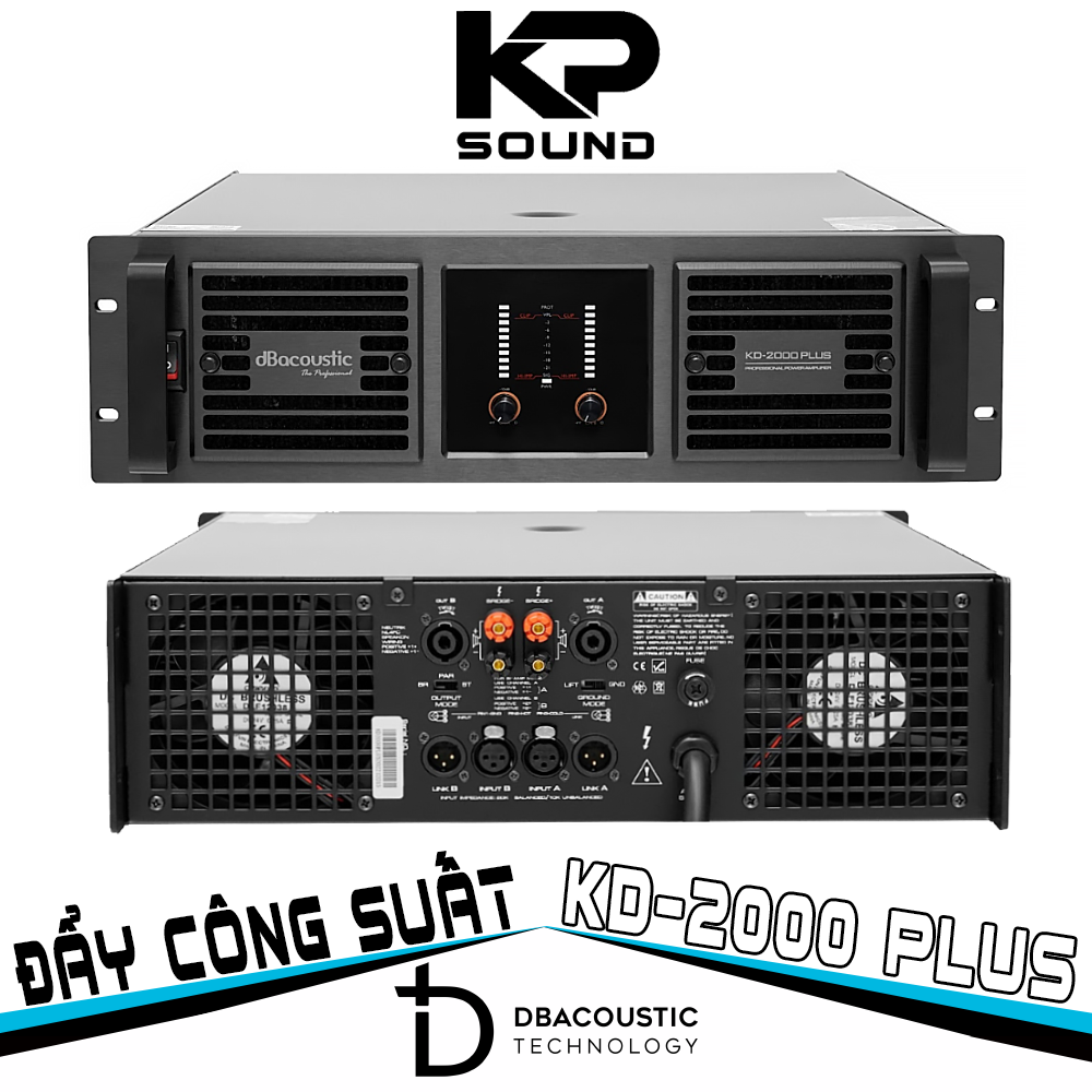 Đẩy Công Suất DBacoustic KD2000 Plus - KPsound