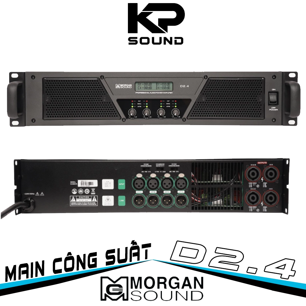 Main Công Suất MORGAN SOUND D2.4 - KPsound